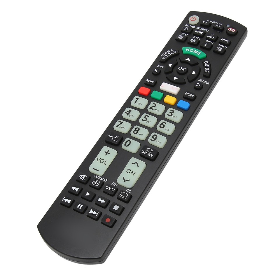 TV Universal Remote Control Ergonomic Soft Buttons Replacement TV ...