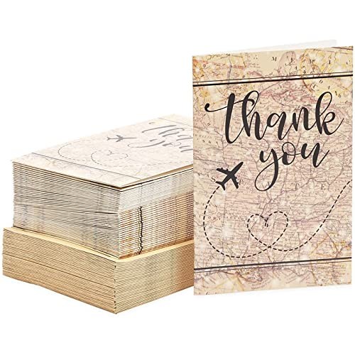 Pipilo Press 48 Pack Travel Thank You Cards with Envelopes, 4x6 ...