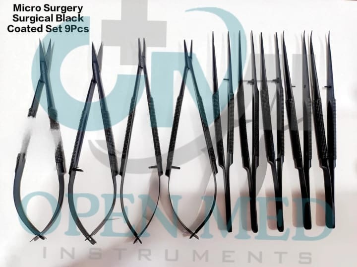 Hand Surgery Basic Set of Micro Surgical Instruments Black Coated | eBay UK