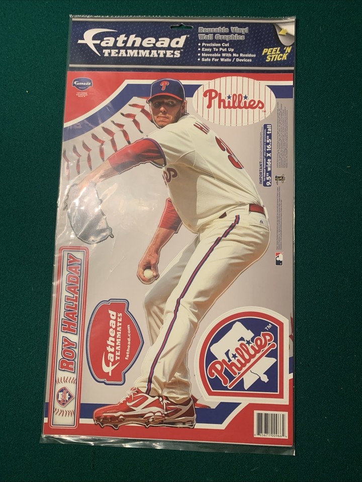 ROY HALLADAY PHILADELPHIA PHILLIES LOGO NEW FATHEAD TEAMMATES STICKERS ...