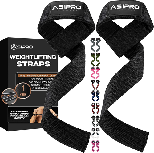 Straps Palestra Uomo & Donna Fascette Palestra per Stacchi Polsini ...