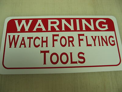 Watch for FLYING TOOLS Metal Sign Motorcycle Hot Rod Car Truck Shop ...