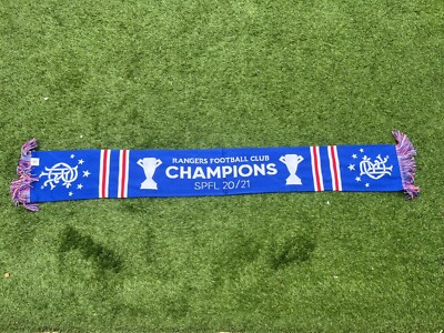 Official Glasgow Rangers FC 2020/21 Champions Scarf BNWT RRP £14 | eBay