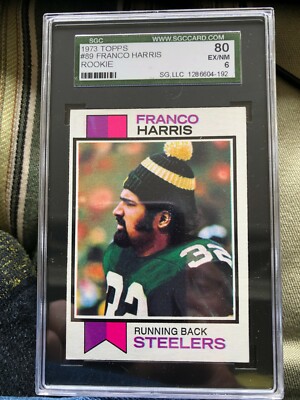 1973 TOPPS #89 FRANCO HARRIS SGC 80 RC ROOKIE CARD HOF | eBay