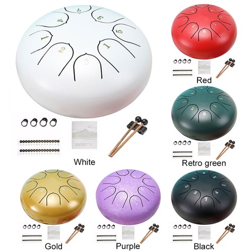 6 Inch 8 Notes Handpan Drums Hand Pan Drum Percussion Instruments ...