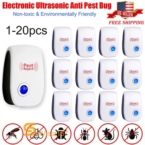 Lot Ultrasonic Pest Reject Home Control Electronic Repellent Rat Mice ...