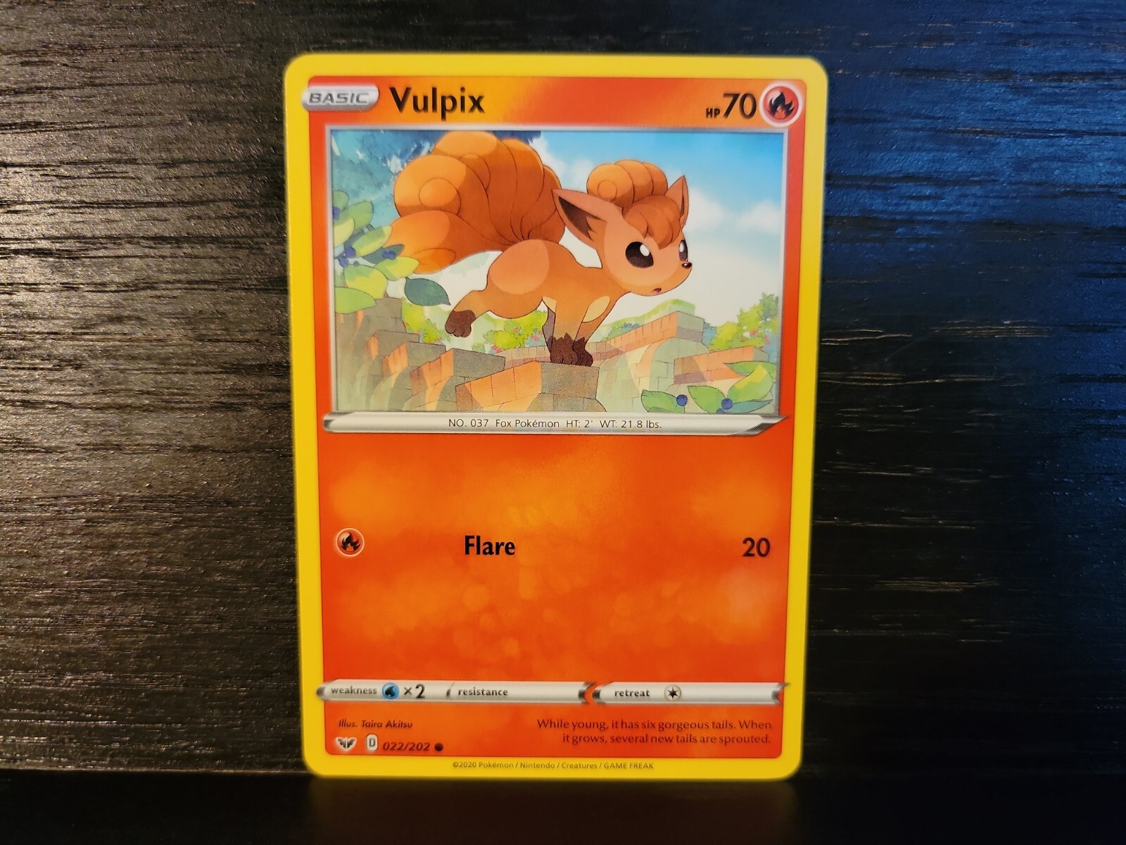 Pokémon TCG Vulpix Sword & Shield Base Set 022/202 Regular Common for ...
