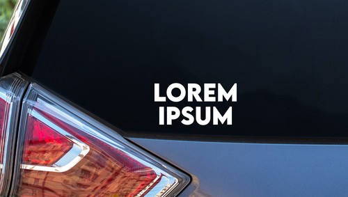 Lorem Ipsum Funny Book Literature Vinyl Sticker Decals | eBay