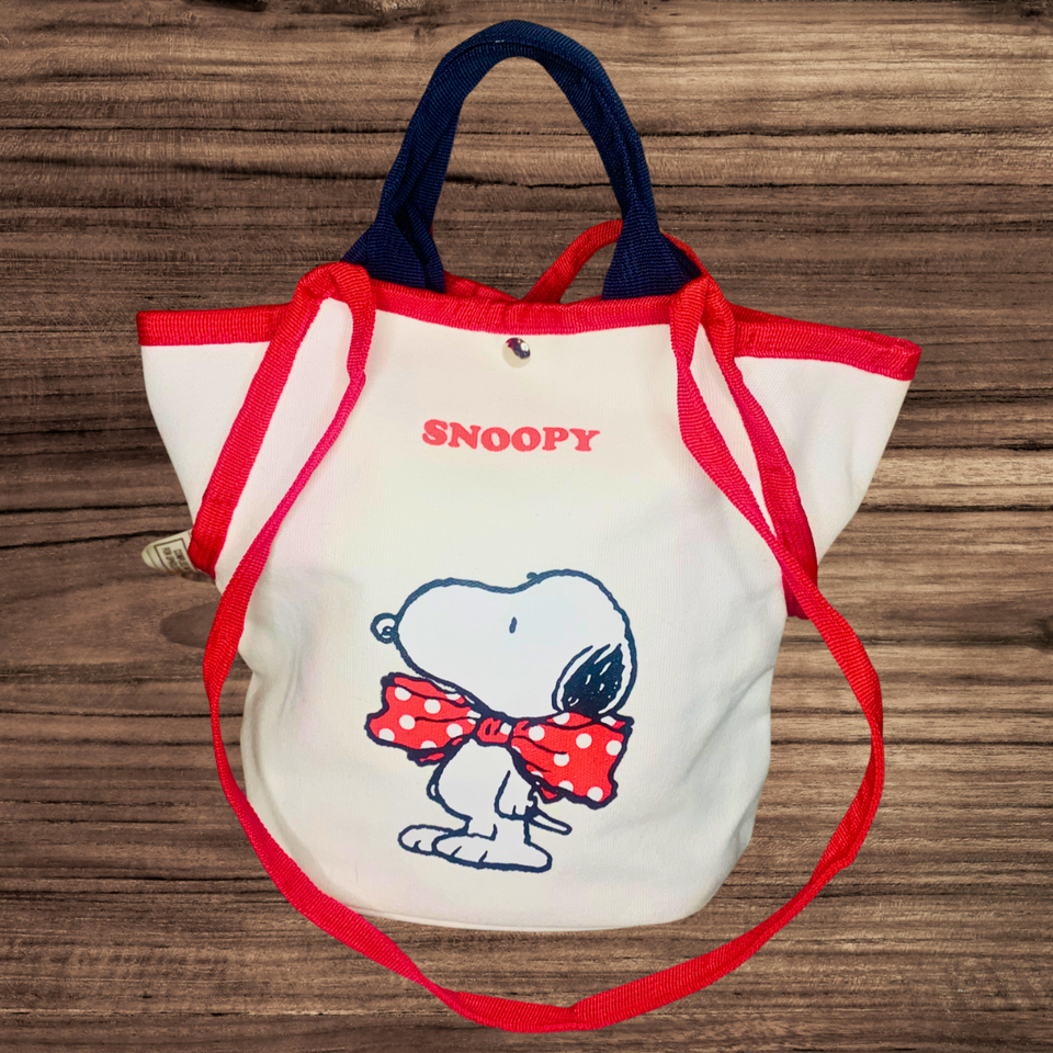 PEANUTS SNOOPY 2-Way Women's Tote Bag Korean Shoulder Bag Handbag Red ...