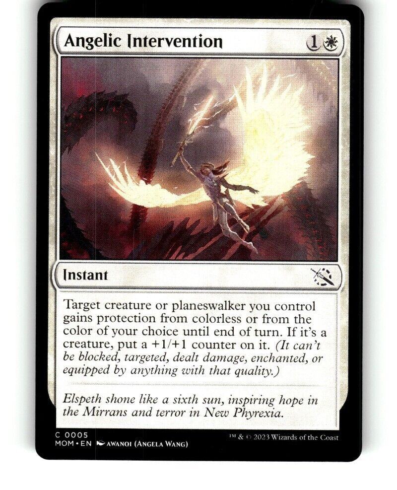 MTG March of the Machine Angelic Intervention 0005 | eBay