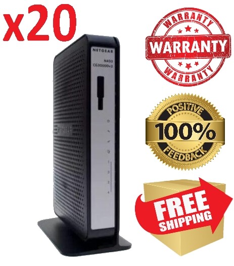 Lot x20 Netgear CG3000Dv2 8x4 Cable Modem * WARRANTY * FREE SHIPPING ...