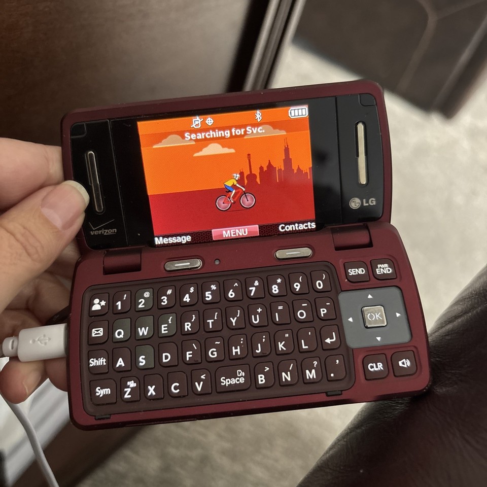 LG EnV3 VX9200 Verizon Flip Cell Phone Red QWERTY 3MP Camera Bluetooth ...
