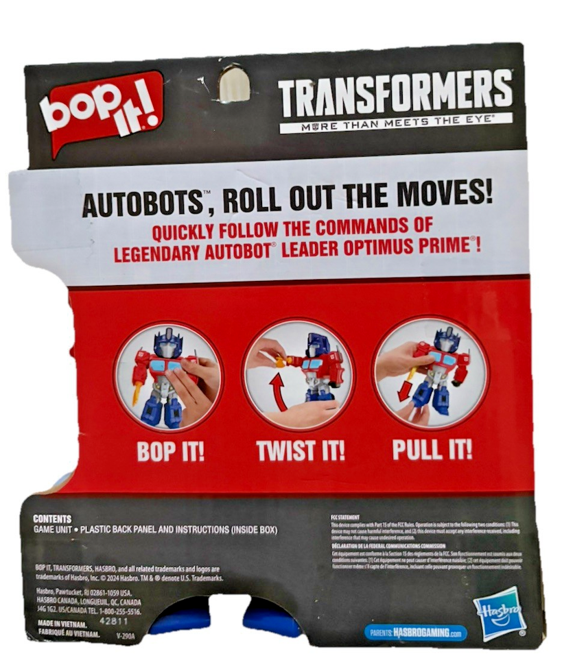 Bop It! Optimus Prime Transformer Edition Game NEW 8+ | eBay