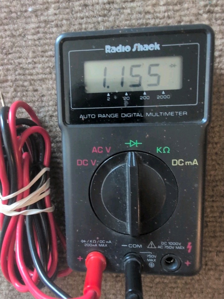 Radio Shack Digital Multimeter 22-166B LCD TESTED Works great | eBay