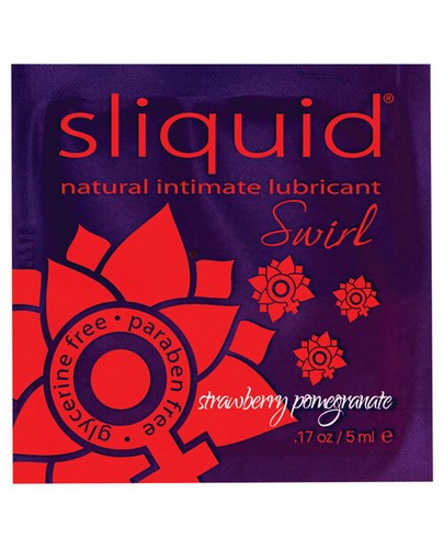 Sliquid Swirl Lubricant Pillow - .17 Oz Strawberry Pomegranate ...