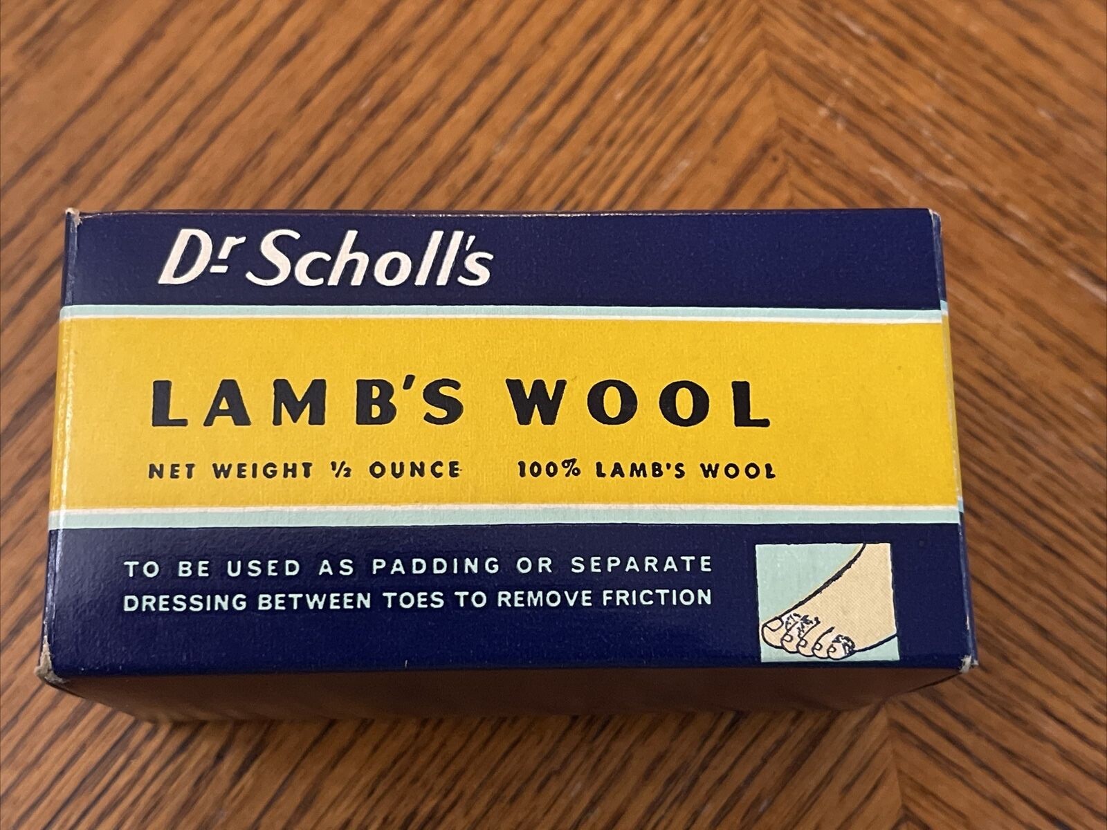 Dr. Scholl's Lamb's Wool Padding 1/2 oz Circa 1970s VTG NOS | eBay
