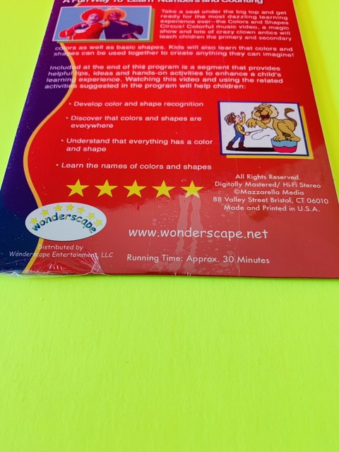 Preschool Learning Series Colors and Shapes Circus Kids DVD for sale ...