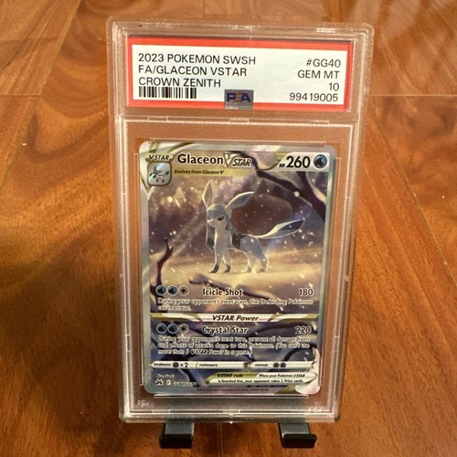 Pokemon PSA 10 Glaceon VSTAR GG40/GG70 Crown Zenith Galar Gallery Alt ...
