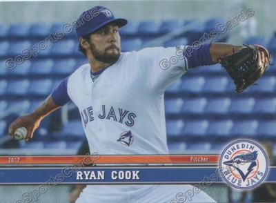2017 Dunedin Blue Jays Ryan Cook RC Rookie Toronto | eBay