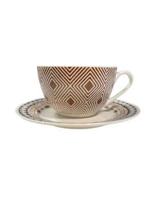 Fade Cup Tea Cup with Saucer Porcelain Mandala 220ML | eBay