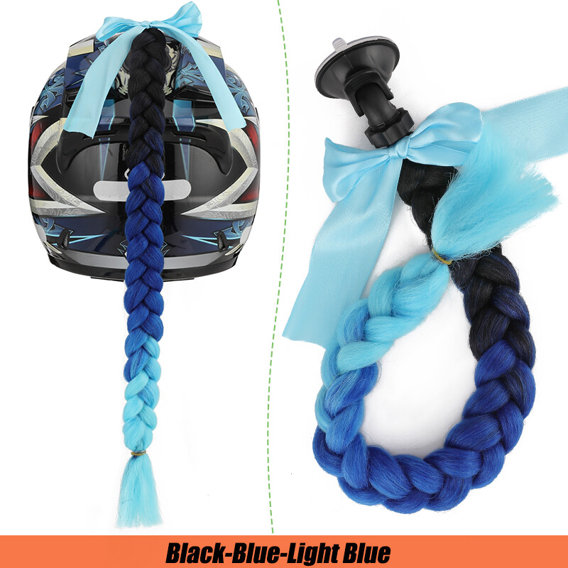 Motorcycles Bike Girl Ramp Helmet Braid Ponytail Hair Pigtail Braiding ...