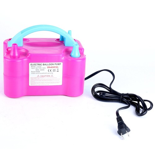 600W AC Electric Balloon Pump Air Blower Electric Balloon Inflator Dual ...