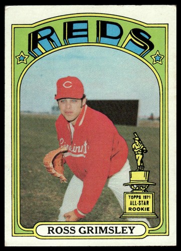 1972 Topps Ross Grimsley #99 Rookie Cincinnati Reds RC - Free Shipping ...