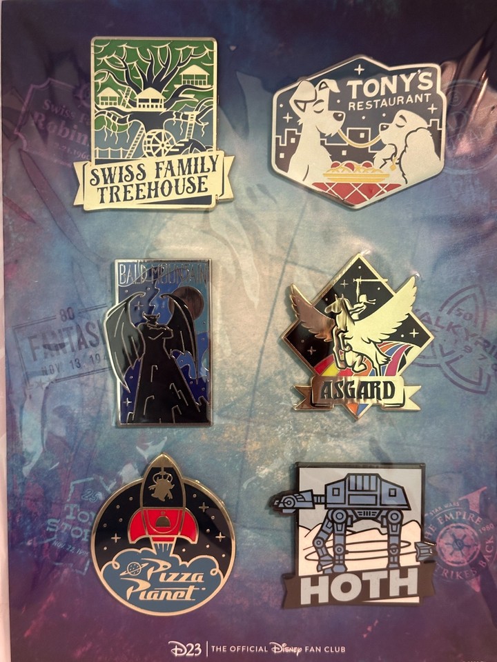 NEW D23 Disney Official Fan Club Set of 6 Collectors Pins New 2020 | eBay