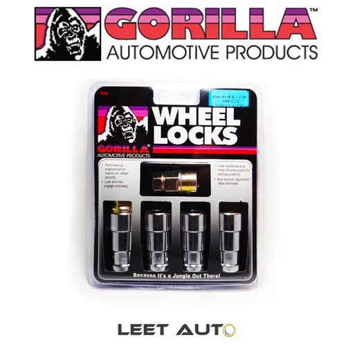 [2-Keys] Gorilla Guard Wheel Locks, 14mm x 1.50, Duplex, Bulge Acorn ...