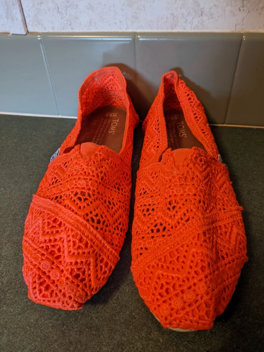 Orange Lace Toms
