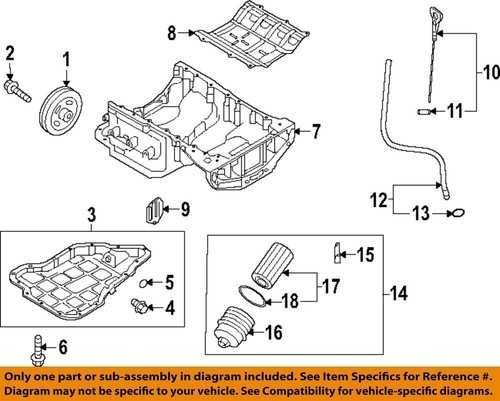 OEM 263003LAA0 Oil Filter for Hyundai Kia Genesis G80 Palisade Sorento ...