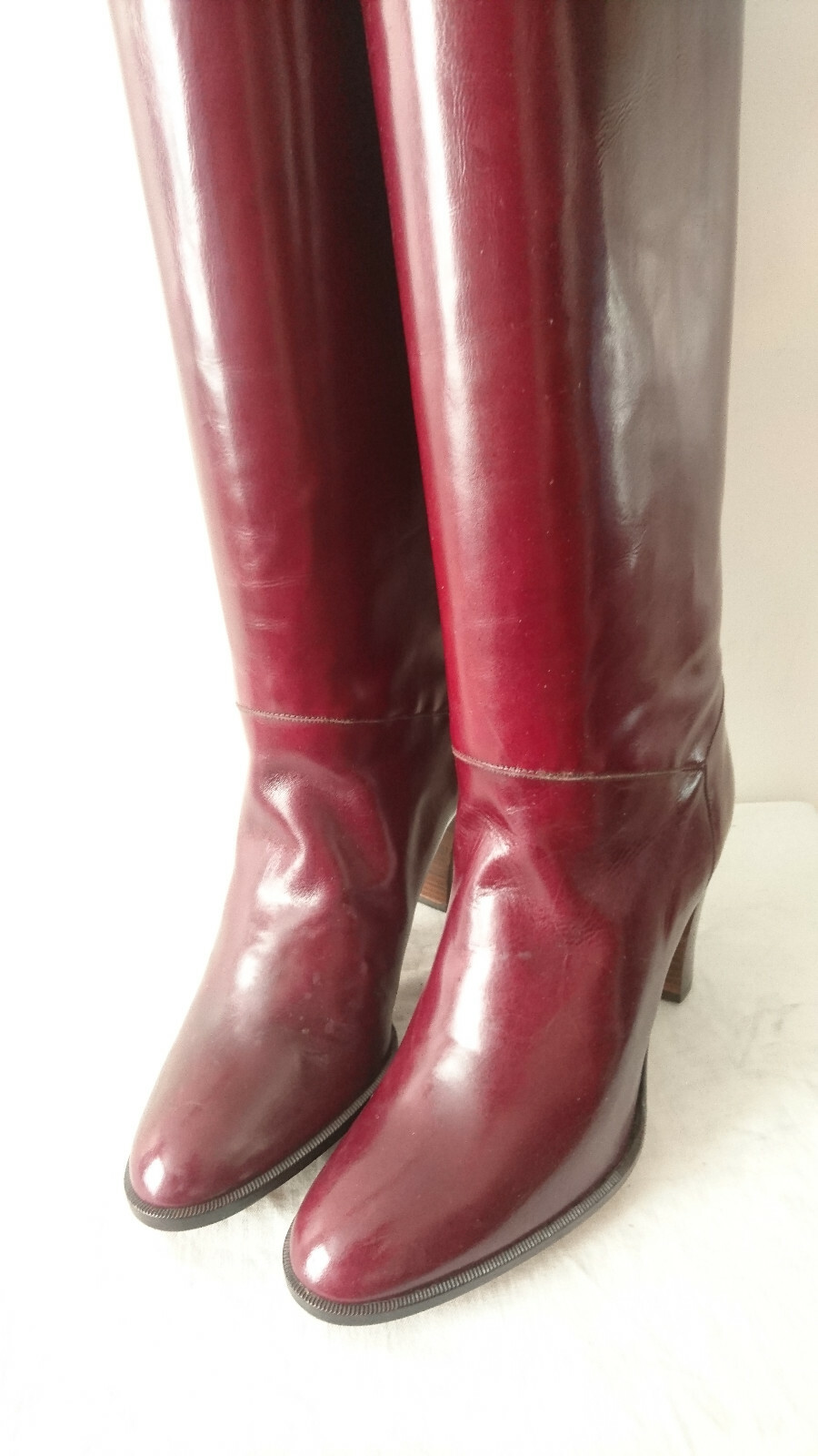 Boots Vintage 1982 (Z) " Bordeaux " - Ottorino Bossi Italy - T.37,5 ...