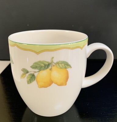 NWOB Mikasa Optima Fruit Rapture Cups (12) Lemon Cherry Grape Mug ...
