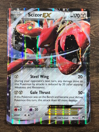 Pokemon Card JUMBO/Oversized Scizor EX 76/122 BREAKpoint Promo ...