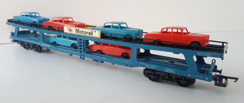 Lima 309053 OO Gauge Double Deck Motorail Transporter Wagon & Mercedes ...