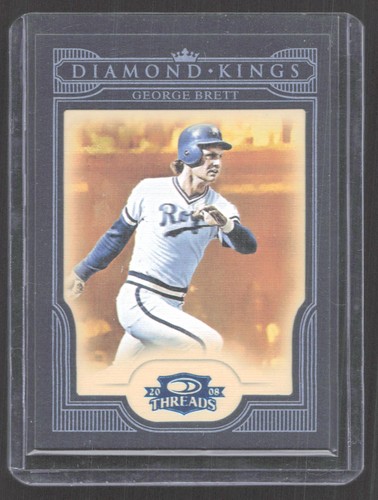 2008 Donruss Threads #DK-38 George Brett Blue Parallel /50Kansas City ...