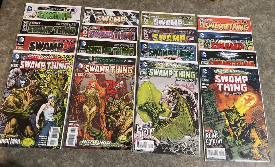 SWAMP THING (The New 52) Partial Run 0-15 VF / 16 Book Comic Lot 2011 ...