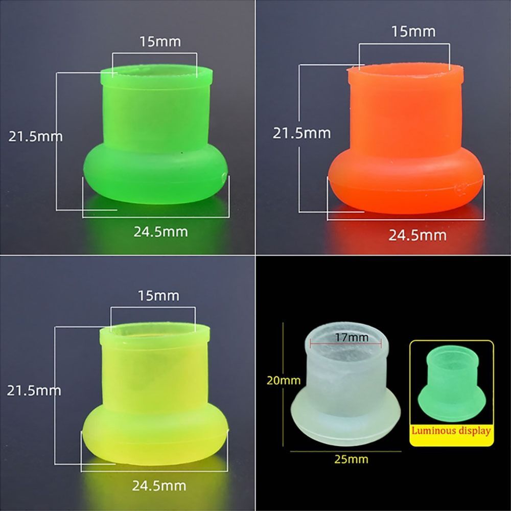 10Pcs Silicone Fishing Rod Retaining Ring Rod Bottom Protector | eBay