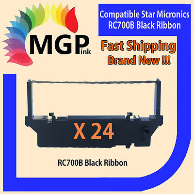 24x RC-700BK RC 700BK Black Printer Ink Ribbon for SP700 SP712 SP742 ...