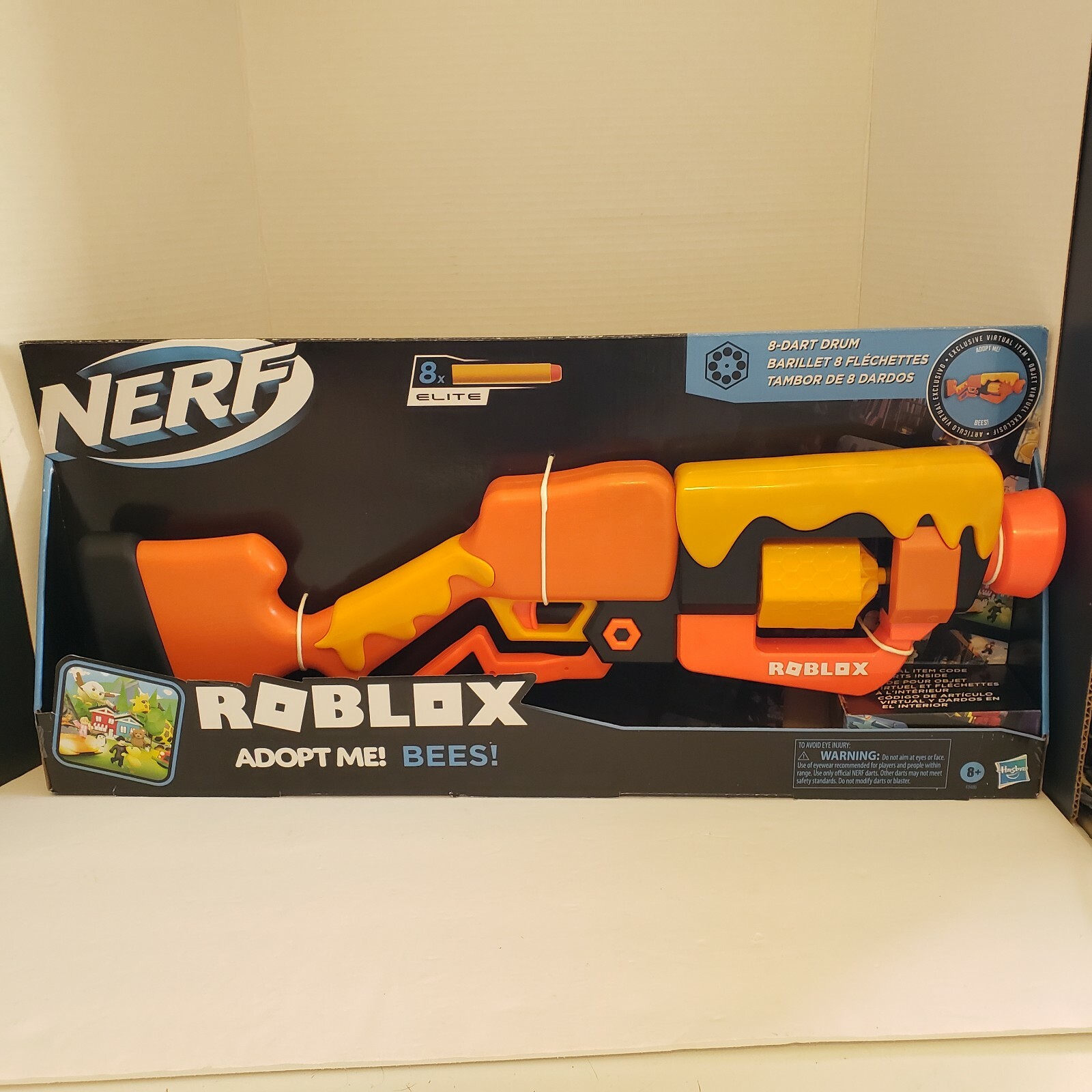 NERF Roblox Adopt Me! Bees! Lever Action Dart Blaster Gun *Includes ...