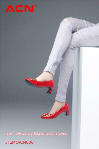 ACNTOYS 1/6 ACN006 Mid Heel shoes Elegant Female Shoes Fit 12'' PH ...