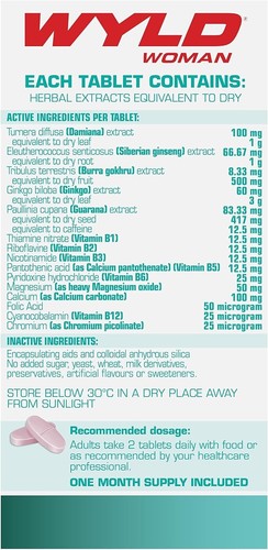 Wyld For Women 60 Tablets | Natural Supplement | | eBay