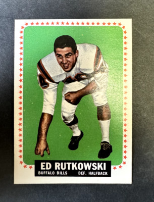 1964 Topps AFL Set Break Ed Rutkowski, #35, Ex/Nm | eBay