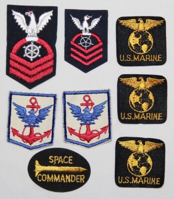 VINTAGE LOT OF EIGHT CHILDRENS MILITARY THEMED PATCHES | eBay