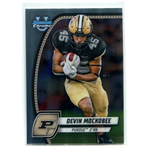 2024 Bowman Chrome University Football Devin Mockobee #175 Purdue ...
