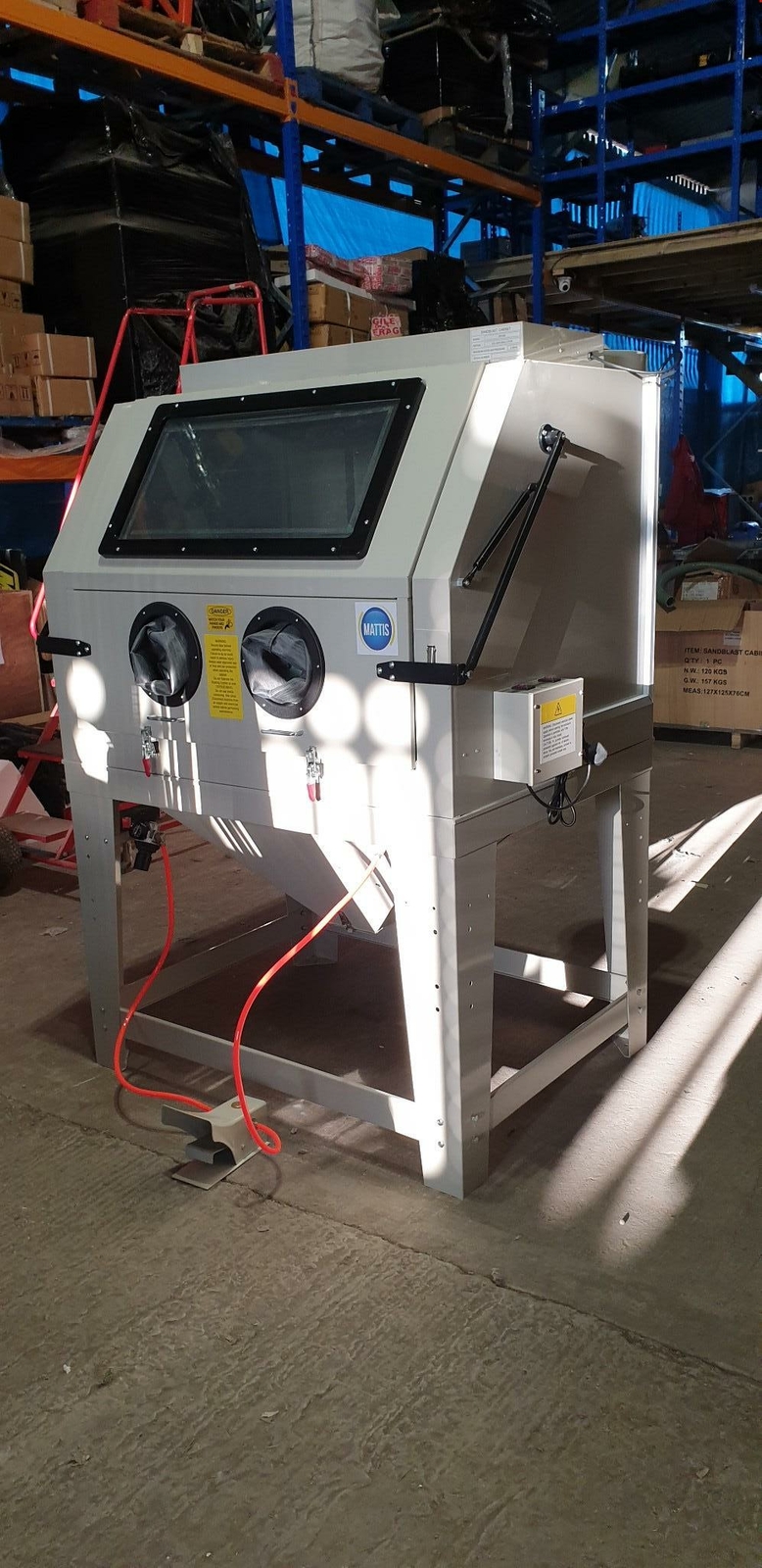 Sand Blasting Cabinet. SBC990 Large Front Load Blast Cabinet with Dust ...