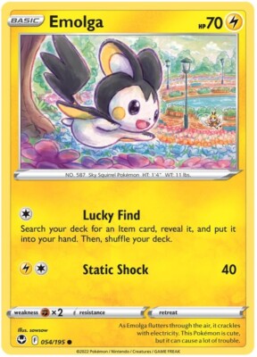 Emolga Pokemon TCG Card 054/195 | eBay