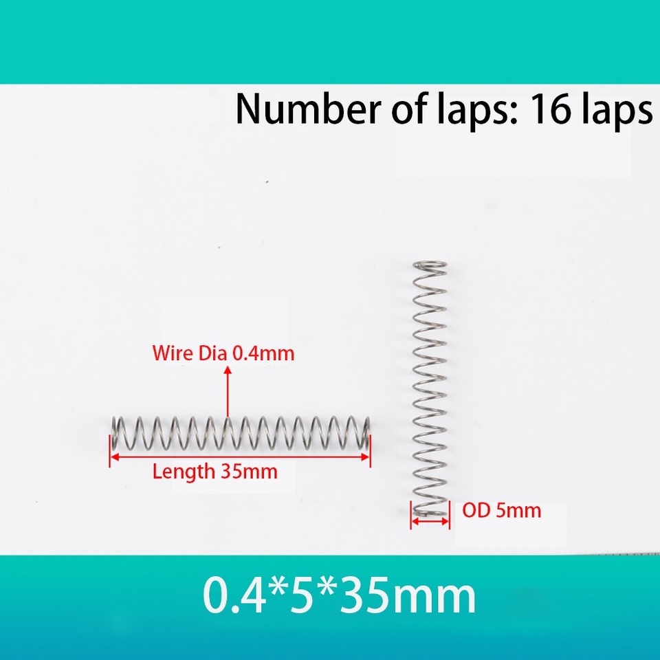 Compression Spring Steel 0.4mm Wire Diameter 3mm-10mm OD Small Pressure ...