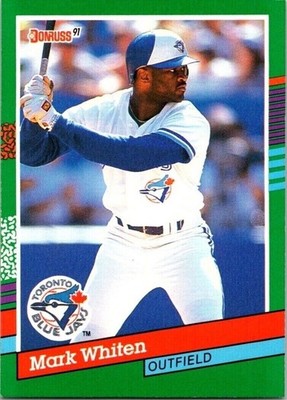 Mark Anthony Whiten Toronto Blue Jays 607 Donruss 1990 Baseball Card | eBay