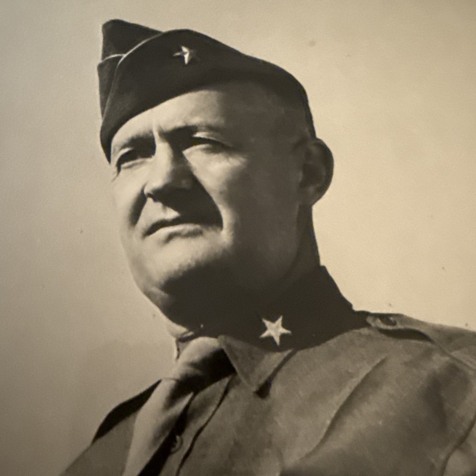 Military Photo Brigadier General John T Pierce US Army WWII Silver Star ...